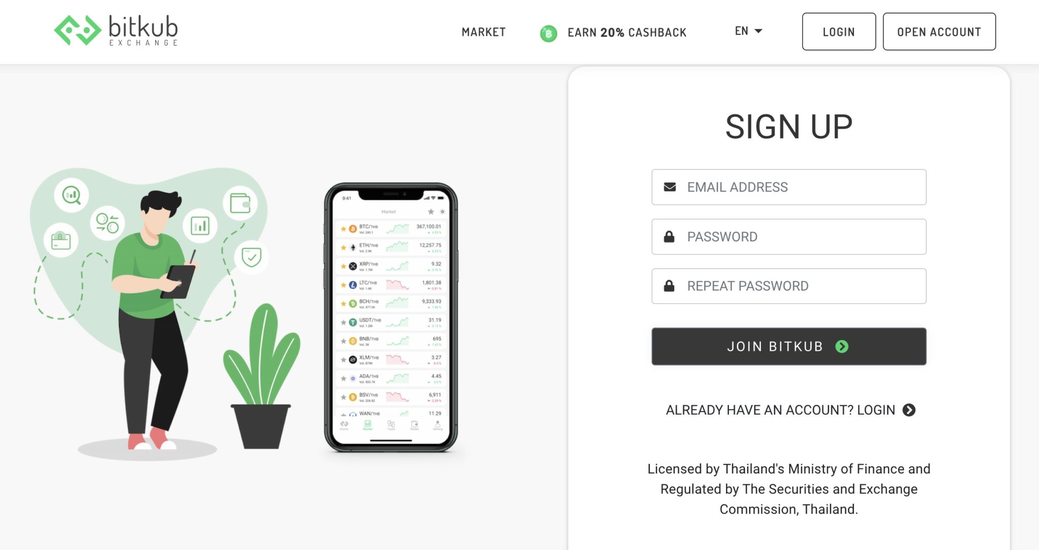 【タイで利用者 No.1】BItkub（ビットカブ）の口座開設方法と詳細 - 『カジュアルに海外移住』難しく考えない移住