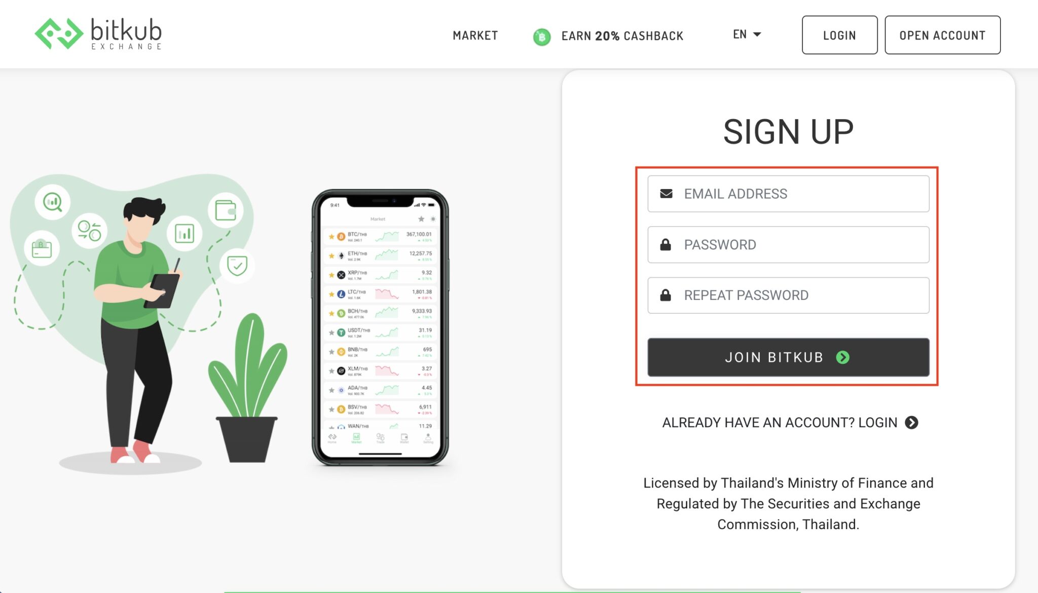 【タイで利用者 No.1】BItkub（ビットカブ）の口座開設方法と詳細 - 『カジュアルに海外移住』難しく考えない移住